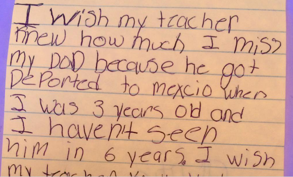 Third Grade Teacher Shares Sad Notes From Students - The Hollywood Gossip