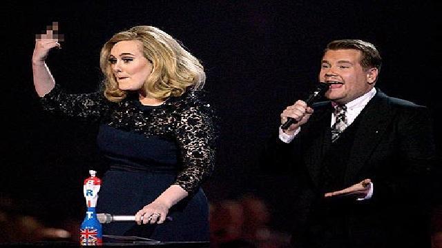 Adele Gets Cut Off at Brit Awards, Flips Off Producers on Stage - The ...