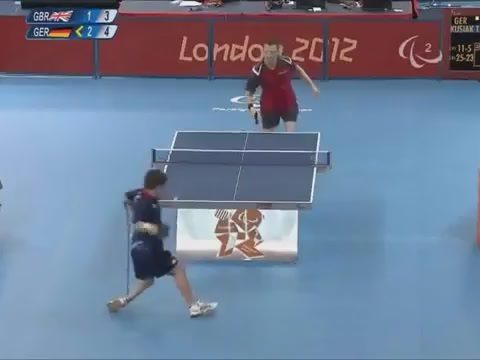 David Wetherill, Paralympic Games Table Tennis Player, Hits Shot of the ...