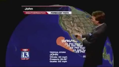 Weather Guy Gets Really Excited By Storm - The Hollywood Gossip
