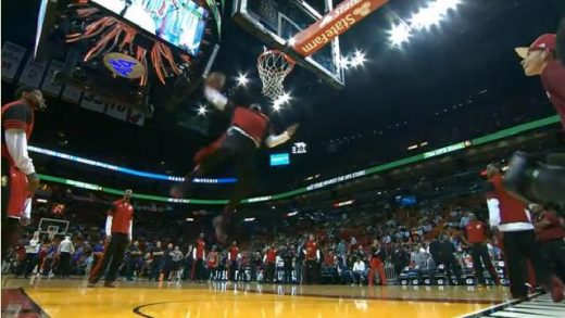 LeBron James Pre-Game Dunk: Hail the King! - The Hollywood Gossip