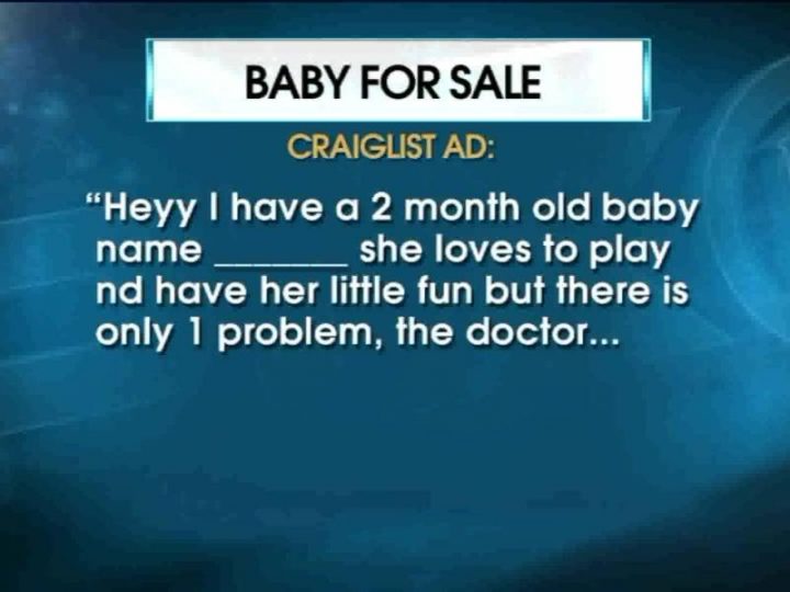 Man Arrested For Trying to Sell Baby on Craigslist - The Hollywood Gossip