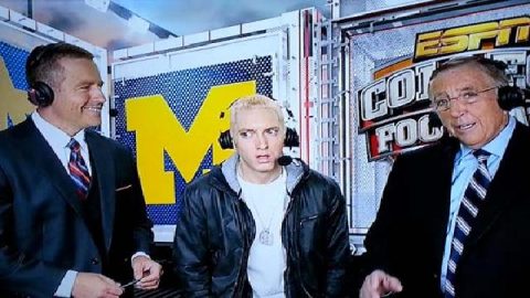 Eminem Stops By ESPN Broadcast Booth, Appears Very Much Out of It - The ...