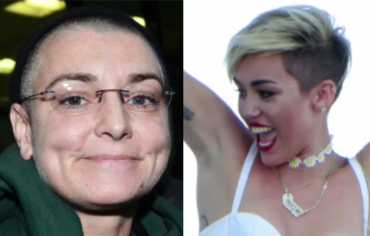 Sinead O'Connor vs. Miley Cyrus: Tale of the Tape! - The Hollywood Gossip