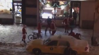 SantaCon Pub Crawl Brawl: Caught On Camera - The Hollywood Gossip
