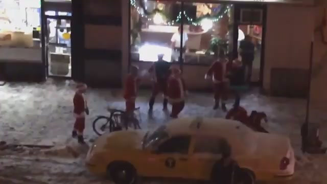 SantaCon Pub Crawl Brawl: Caught On Camera - The Hollywood Gossip