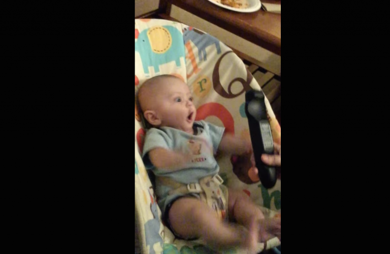 Baby Adorably Flips Out Over Remote, Really Wants to Change the Channel ...