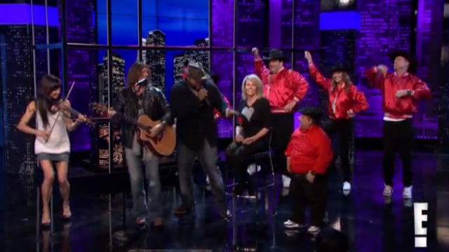 Billy Ray Cyrus Seranades Chelsea Handler: Watch the Valentine's Day ...