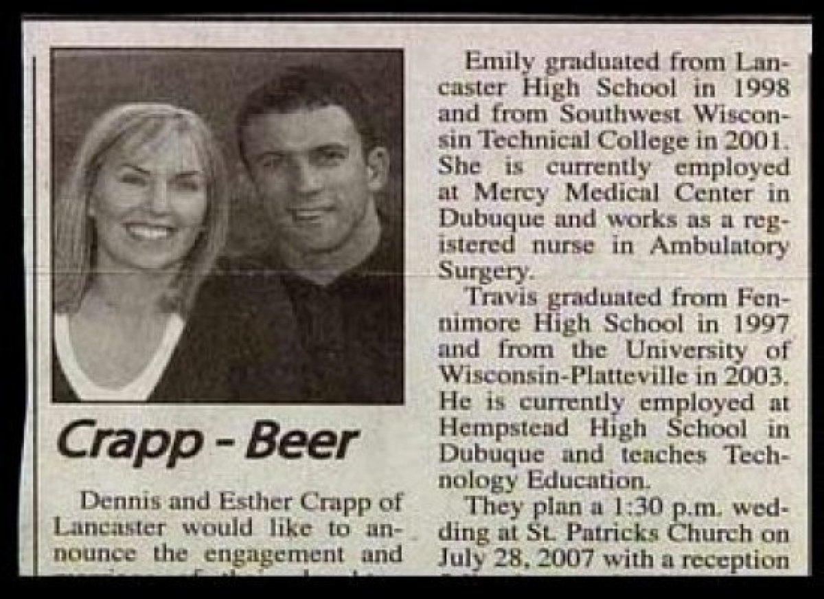 29 Epic Wedding Last Name Fails - The Hollywood Gossip