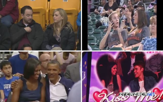 12 Awkward Moments in Kiss Cam History - The Hollywood Gossip
