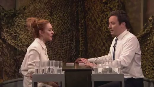 Lindsay Lohan-Jimmy Fallon Fight Gets Both All Wet: Watch the Video Now ...
