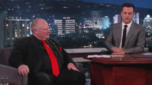 Rob Ford Gets Roasted on Jimmy Kimmel Live - The Hollywood Gossip