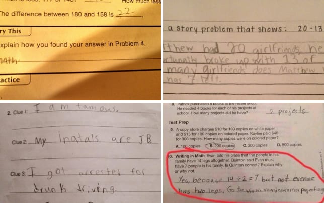 11 Hilarious Homework Answers That Should Get An A for Effort - The ...
