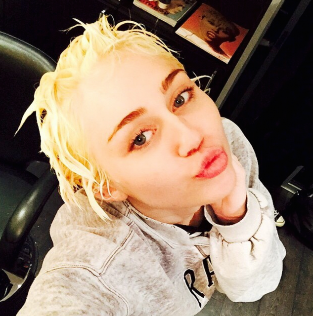 Miley Cyrus Hearts Bleach, Goes Blonde - The Hollywood Gossip