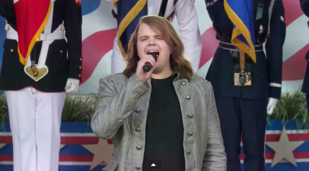 Caleb Johnson Performs National Anthem on Capitol Hill - The Hollywood ...