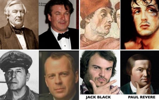 19 Celebrities & Their Historical Look-Alikes - The Hollywood Gossip
