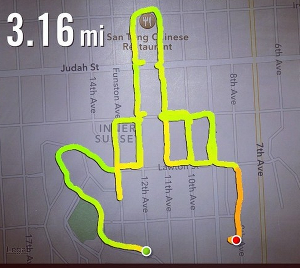 Creative Uses of Map My Run - The Hollywood Gossip