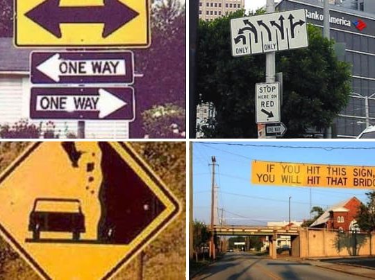 19 Confusing and Hilarious Traffic Signs - The Hollywood Gossip
