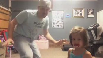 Father and Daughter Engage in EPIC Dance Routine to “All About That ...