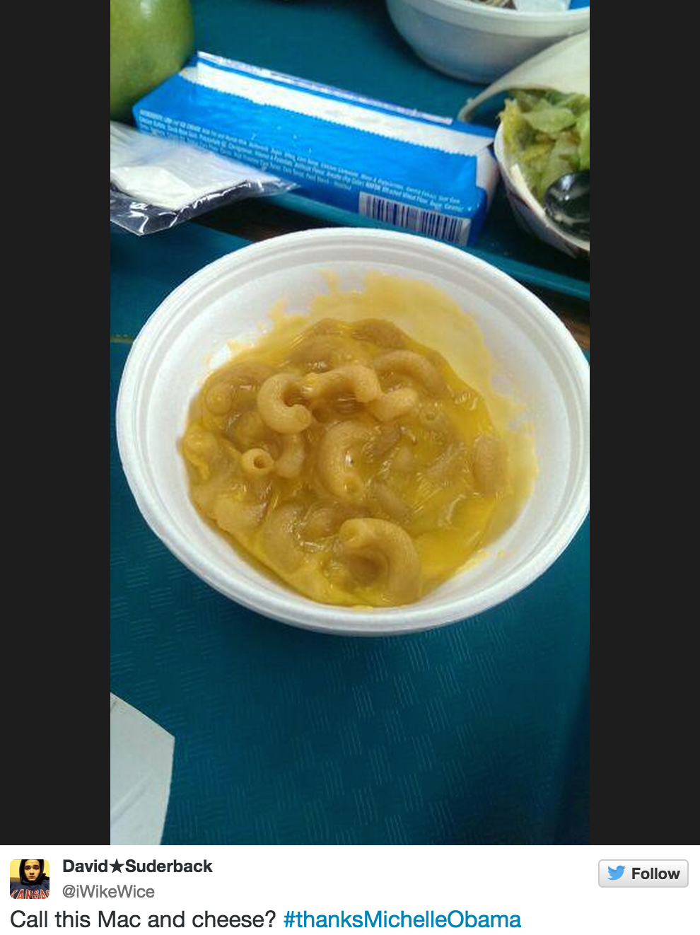 Students Say #ThanksMichelleObama for Gross-Looking Lunch - The ...