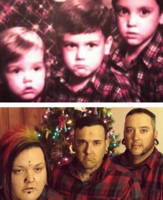 19 Hilariously Awkward Christmas Photos - The Hollywood Gossip