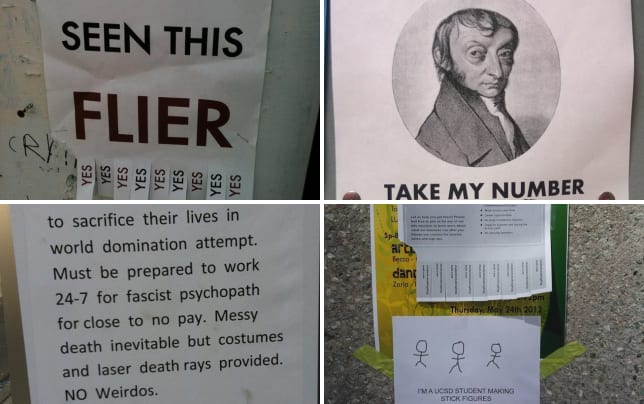 19 Hilarious Sidewalk Flyers - The Hollywood Gossip