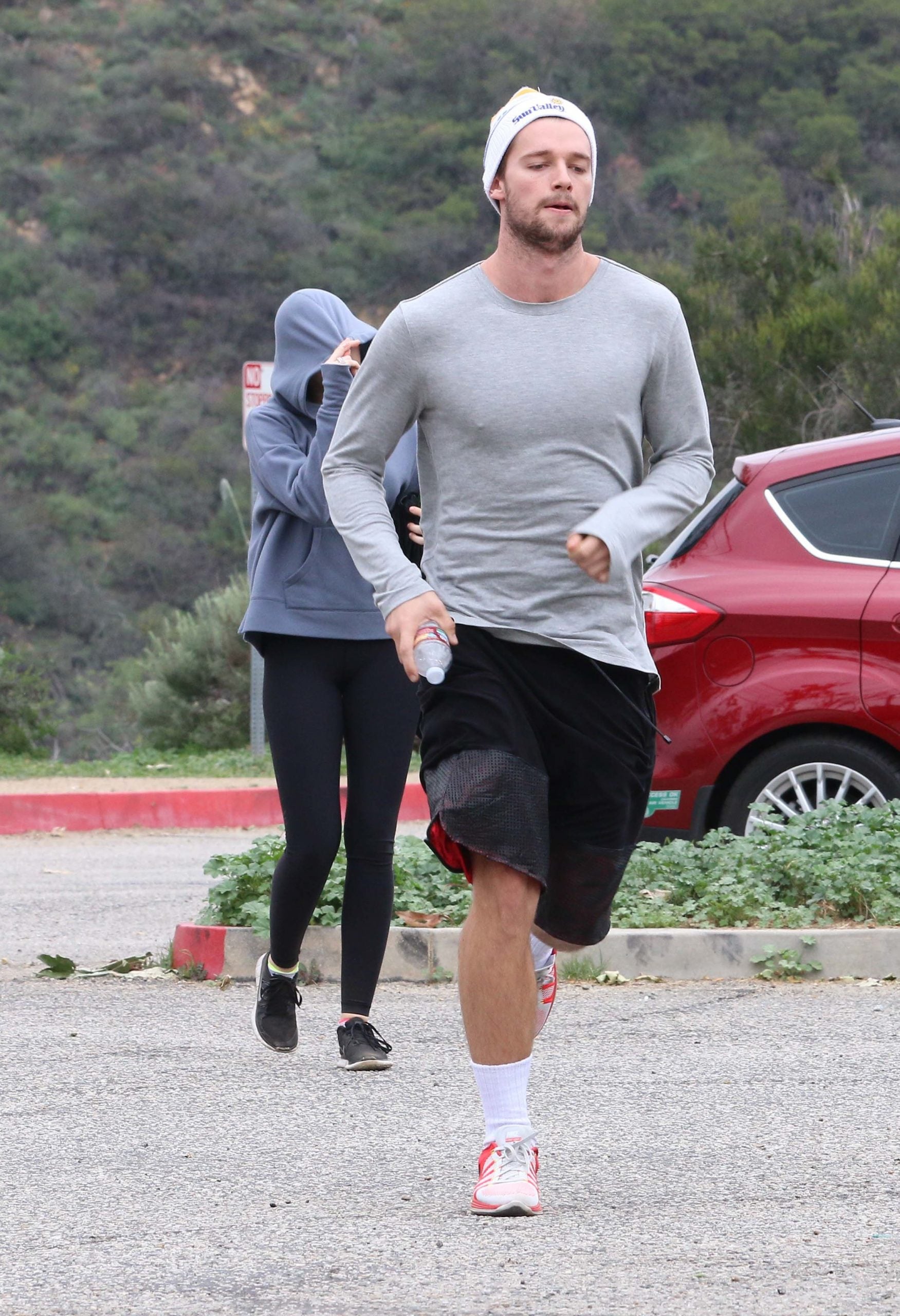 Patrick Schwarzenegger Running - The Hollywood Gossip