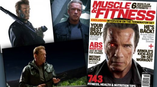 Arnold Schwarzenegger Previews Terminator: Genisys in Muscle & Fitness ...
