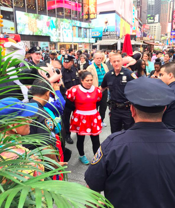 Minnie Mouse and Hello Kitty Fight, Get Arrested in Times Square - The ...
