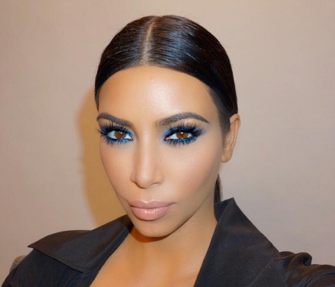Kim Kardashian Feels Blue - The Hollywood Gossip