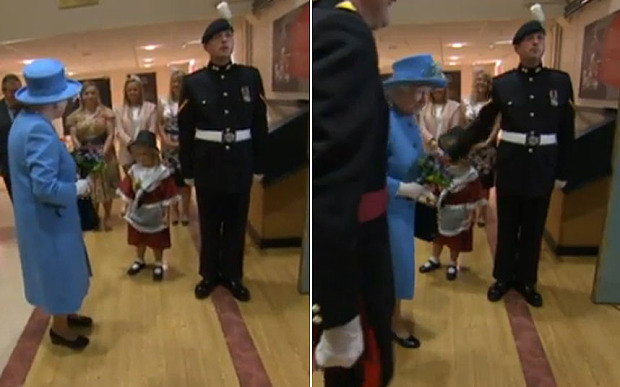 Little Girl Meets Queen, Get Smacked in Face by Nearby Soldier - The ...