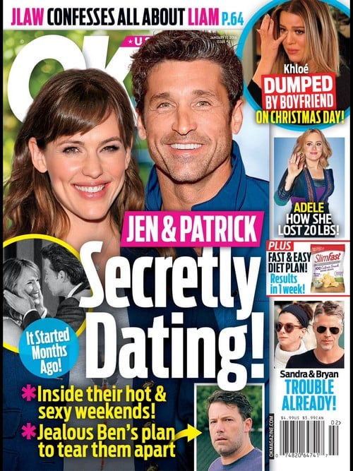 Jennifer Garner & Patrick Dempsey Tabloid Cover - The Hollywood Gossip
