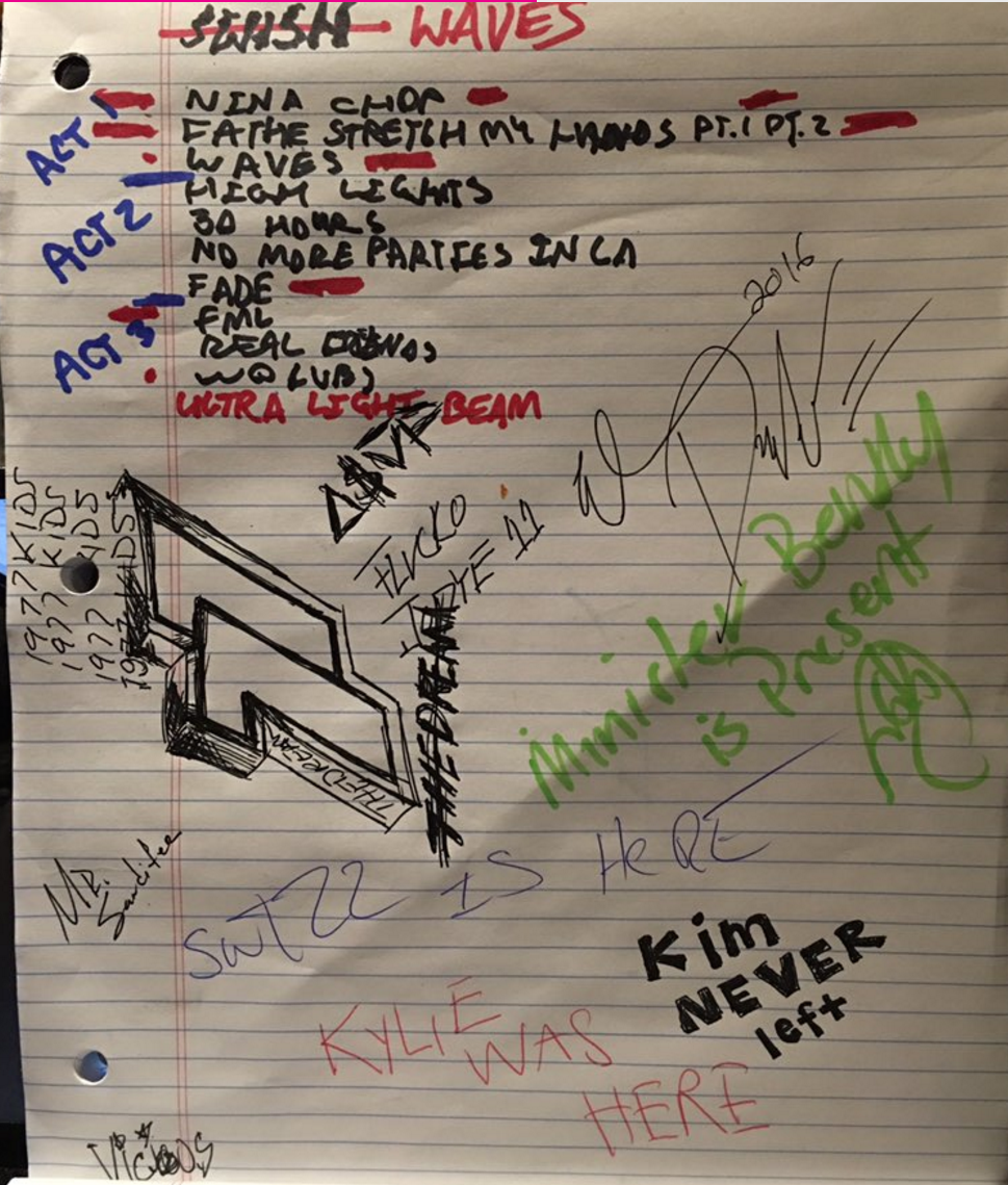 Kanye sheet - The Hollywood Gossip