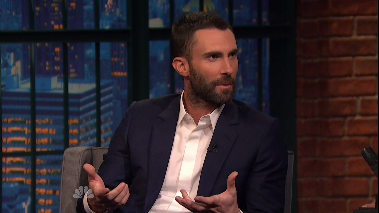 Adam Levine on Seth Myers - The Hollywood Gossip