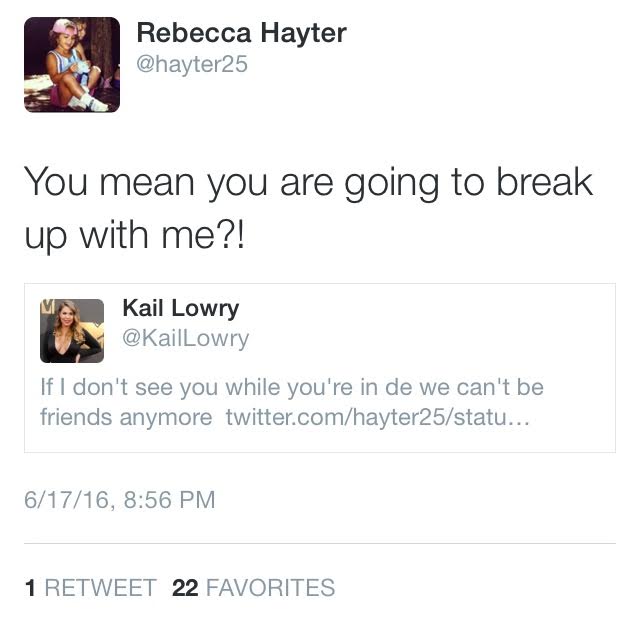 Becky Hayter to Kailyn Lowry Tweet - The Hollywood Gossip