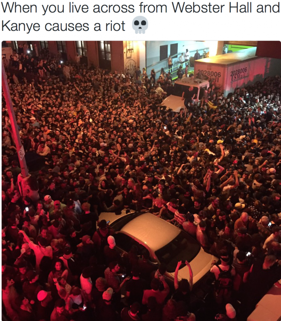 Kanye West riot - The Hollywood Gossip