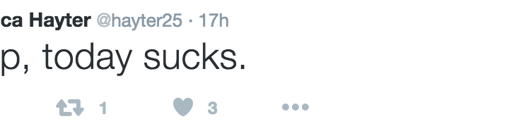 Becky Hayter Welp Today Sucks - The Hollywood Gossip