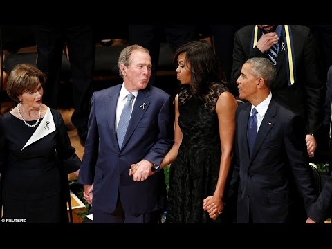 George Bush Dances To Battle Hymn Of The Republic During Dallas ...