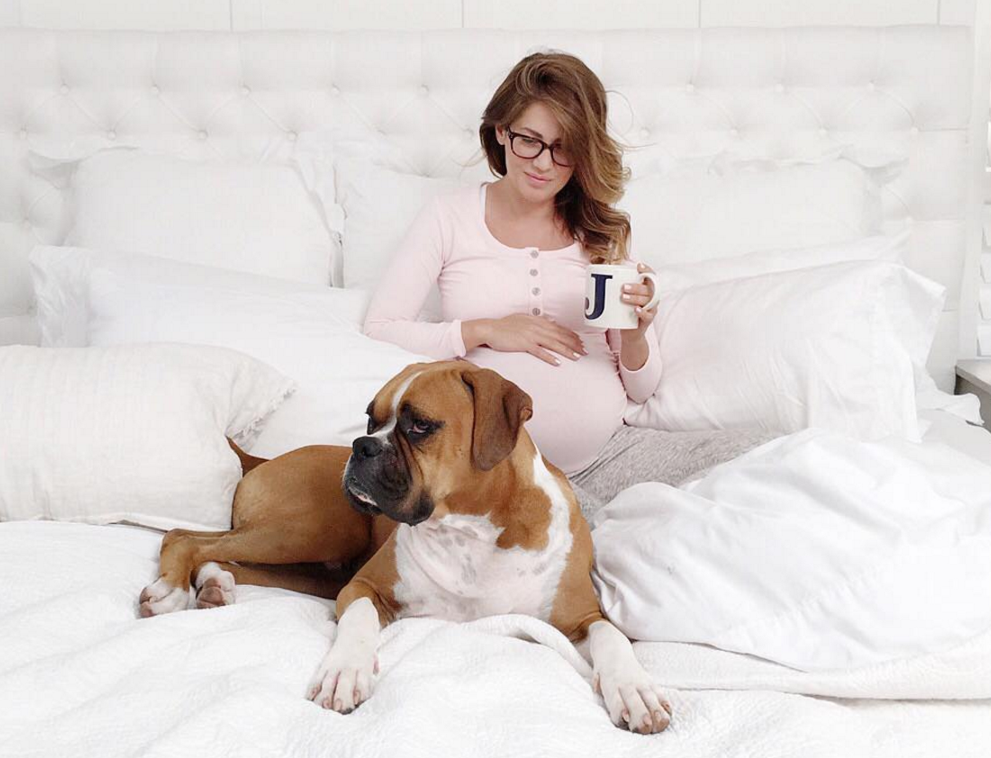Jillian Harris and Dog - The Hollywood Gossip