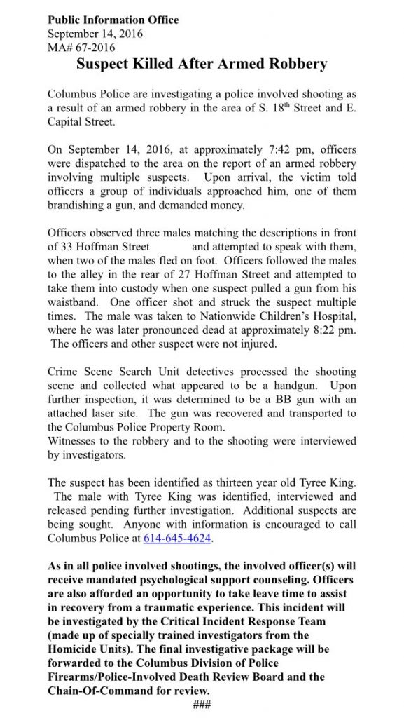 police statement - The Hollywood Gossip