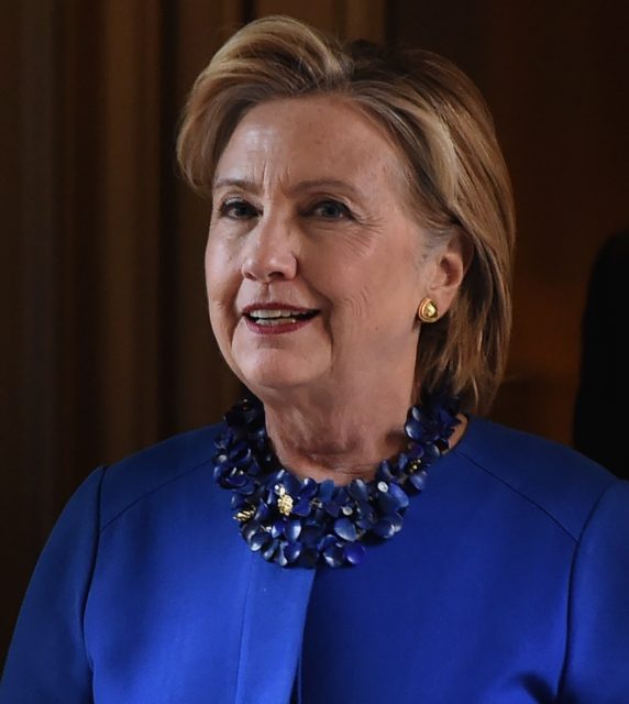 Hillary Clinton in Blue - The Hollywood Gossip