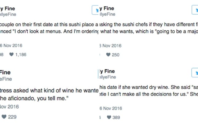 Woman Live-Tweets Worst Dinner Date in Human History - The Hollywood Gossip