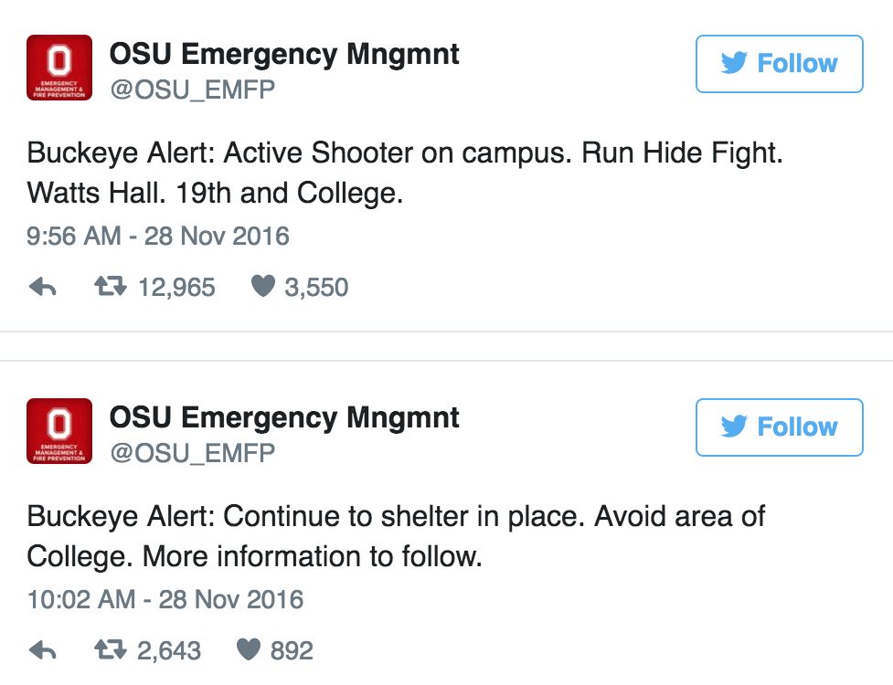Ohio State University: Shooter Killed on Campus - The Hollywood Gossip