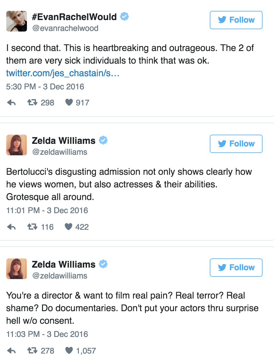 Horrified Tweets - The Hollywood Gossip