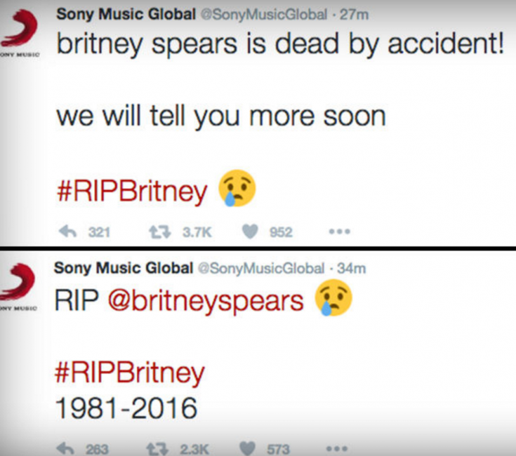 Sony Tweet - The Hollywood Gossip