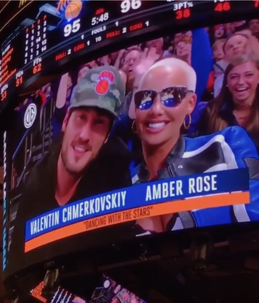 Val Chmerkovskiy and Amber Rose: Kiss Cam! - The Hollywood Gossip