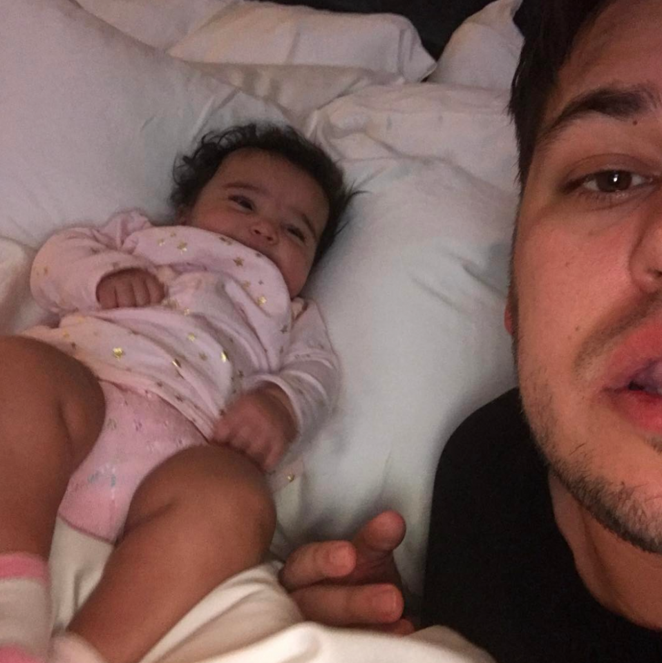 Rob Kardashian: See? I DO Spend Time With My Daughter! - The Hollywood ...