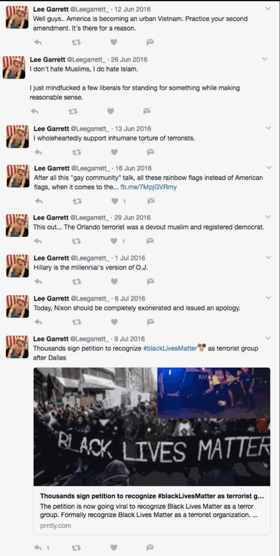 lee tweets - The Hollywood Gossip