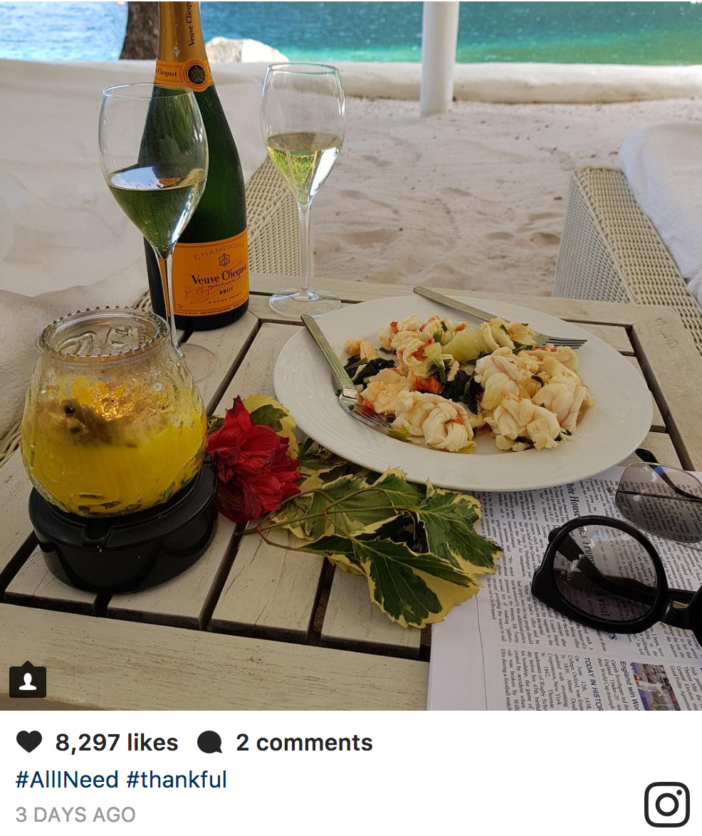 pretty meal - The Hollywood Gossip