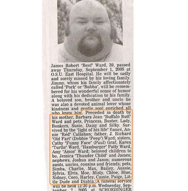 19 Funniest Obituaries (Yes, Obituaries!) of All-Time - The Hollywood ...